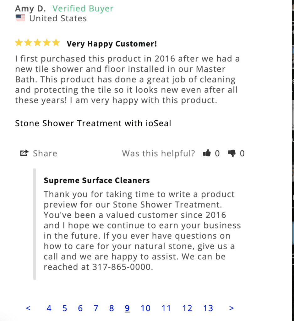 Stone Shower Treatment | Supreme Surface®